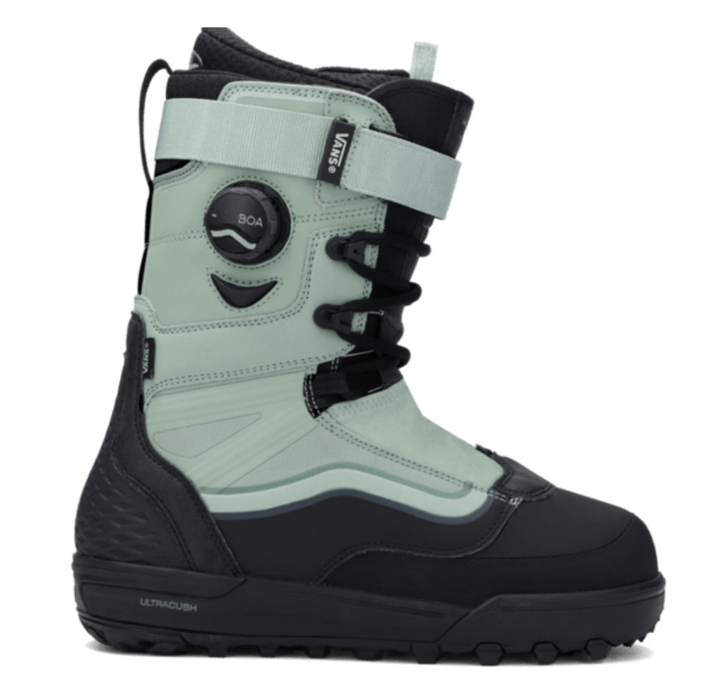 The Vans Infuse Snowboard Boot in Gray Olive 30th Anniversary Color 2026