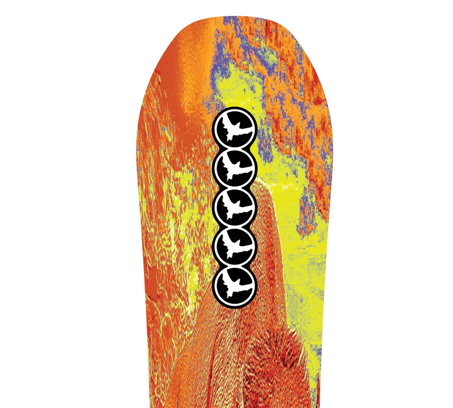 The K2 x Milosport Wagon Wheel Passport Snowboard 2025