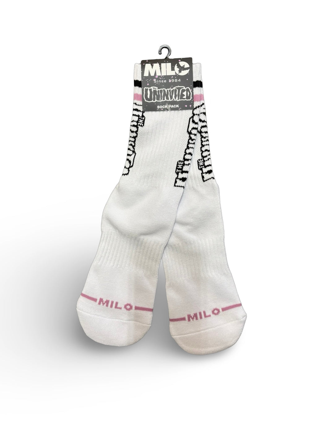 Milosport x Uninvited Sock in White