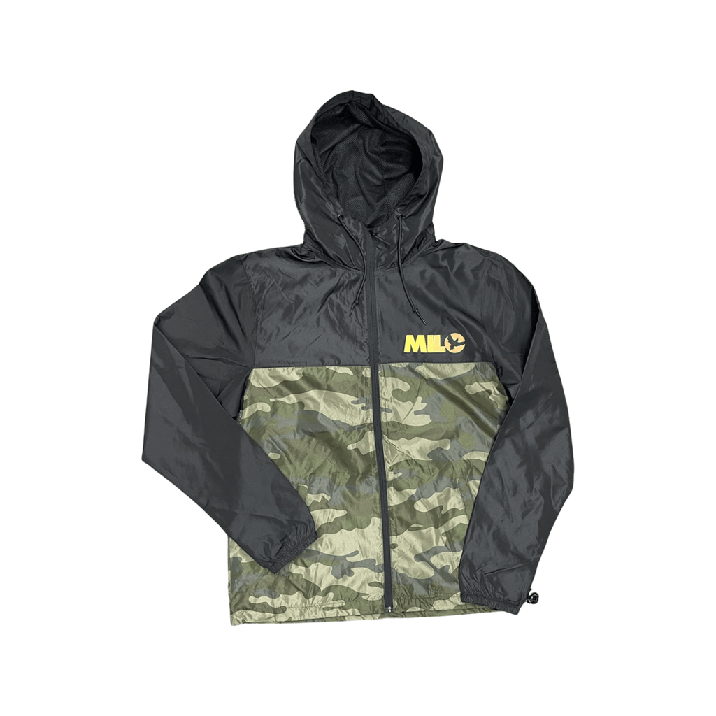 Milosport Classic Logo Windbreaker Camo and Black