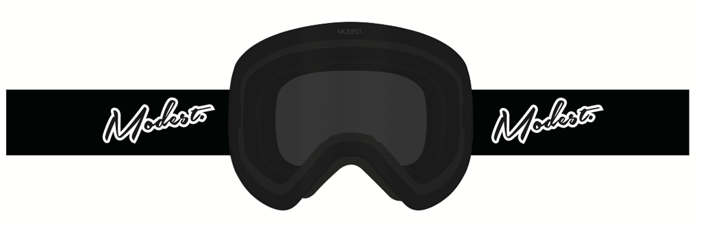 The Modest Pulse Snow Goggle in Black