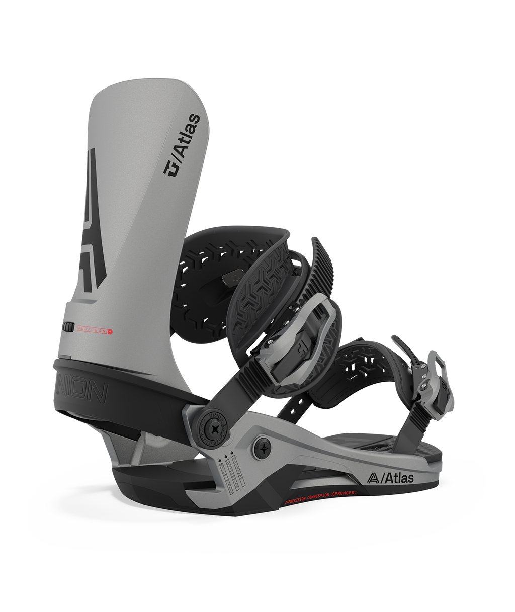 The Union Atlas Snowboard Binding in Metallic Silver 2024
